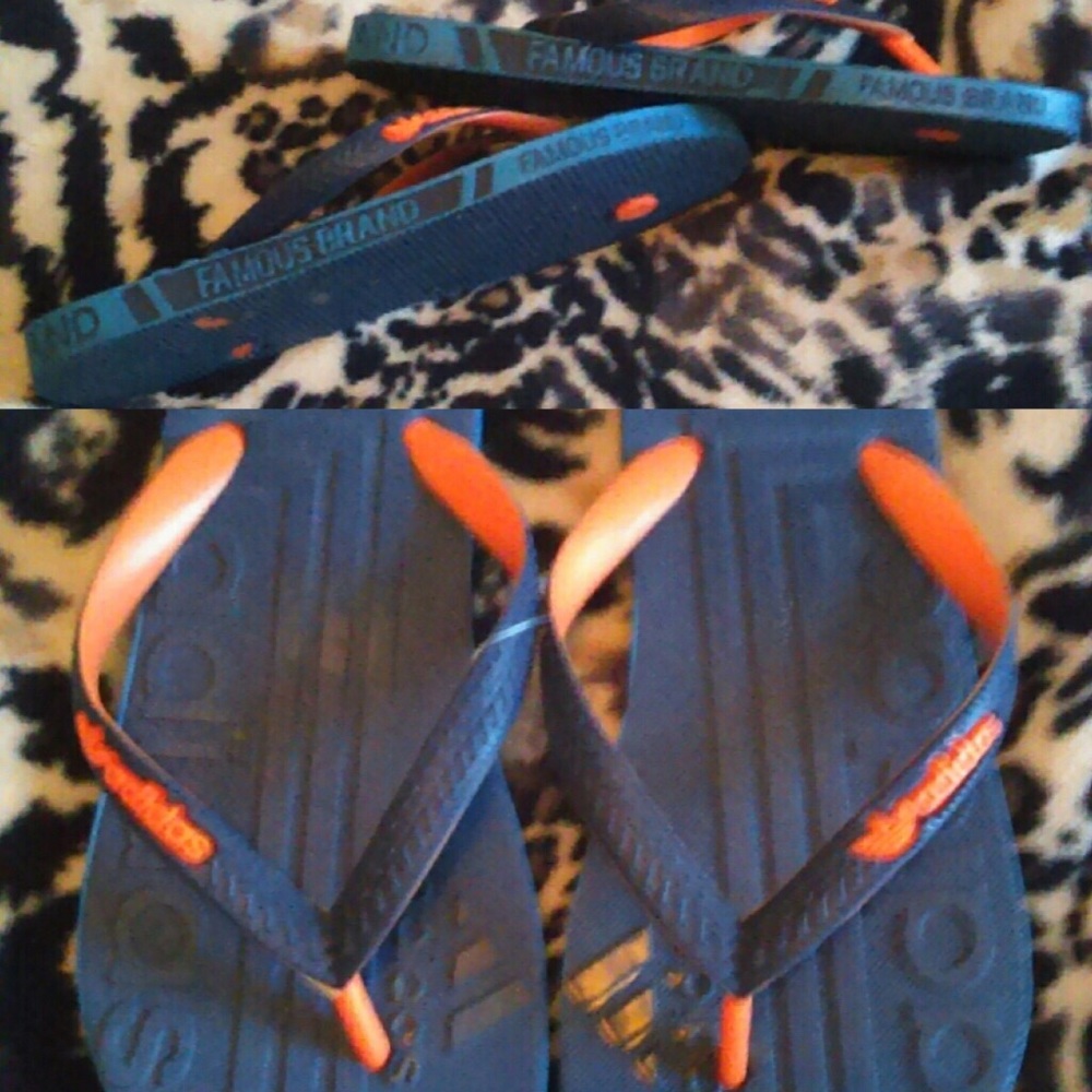 Rareadidas///Logo Famous Brand Flip Flop/Sandals - Gem